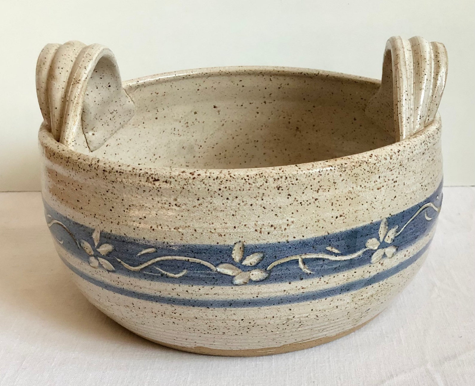 Handmade Vintage Linda Martin Studio Pottery Stoneware Sand - Etsy