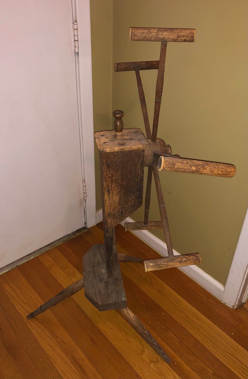 Antique Primitive Wooden Yarn Winder Spinner's Weasel - Etsy