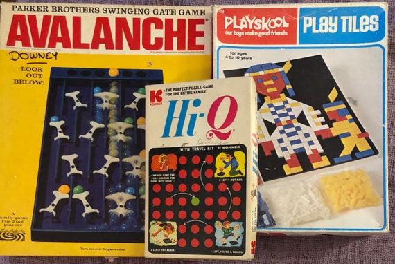 1970s Vintage Board Game Collection Avalanche Playskool Play | Etsy