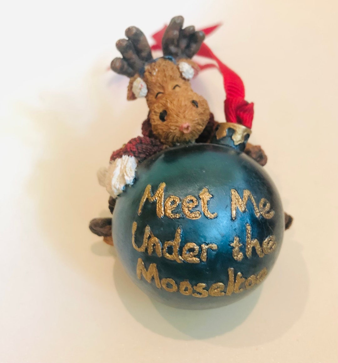Vintage Boyd’s Bears Anthropomorphic Moose Christmas Ornament “meet Me ...
