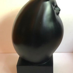 Vintage Richard Recchia Persian Black Cat Statue Boston Museum of Fine ...