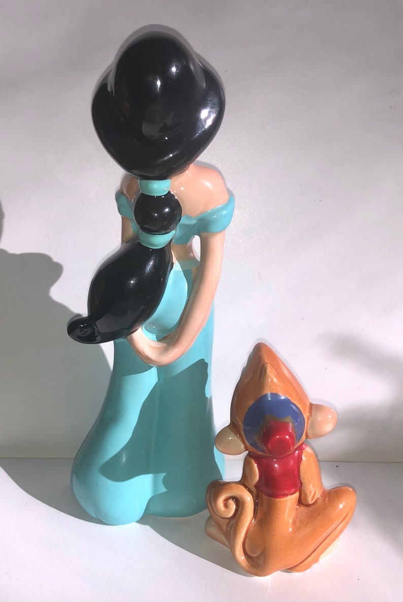 Vintage Disney Princess Jasmine Figurine and Abu the Capuchin Monkey ...
