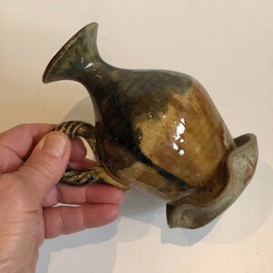 Adorable Vintage Ceramic Oil Lamp Studio Pottery Oil Lamp Bud Vase ...
