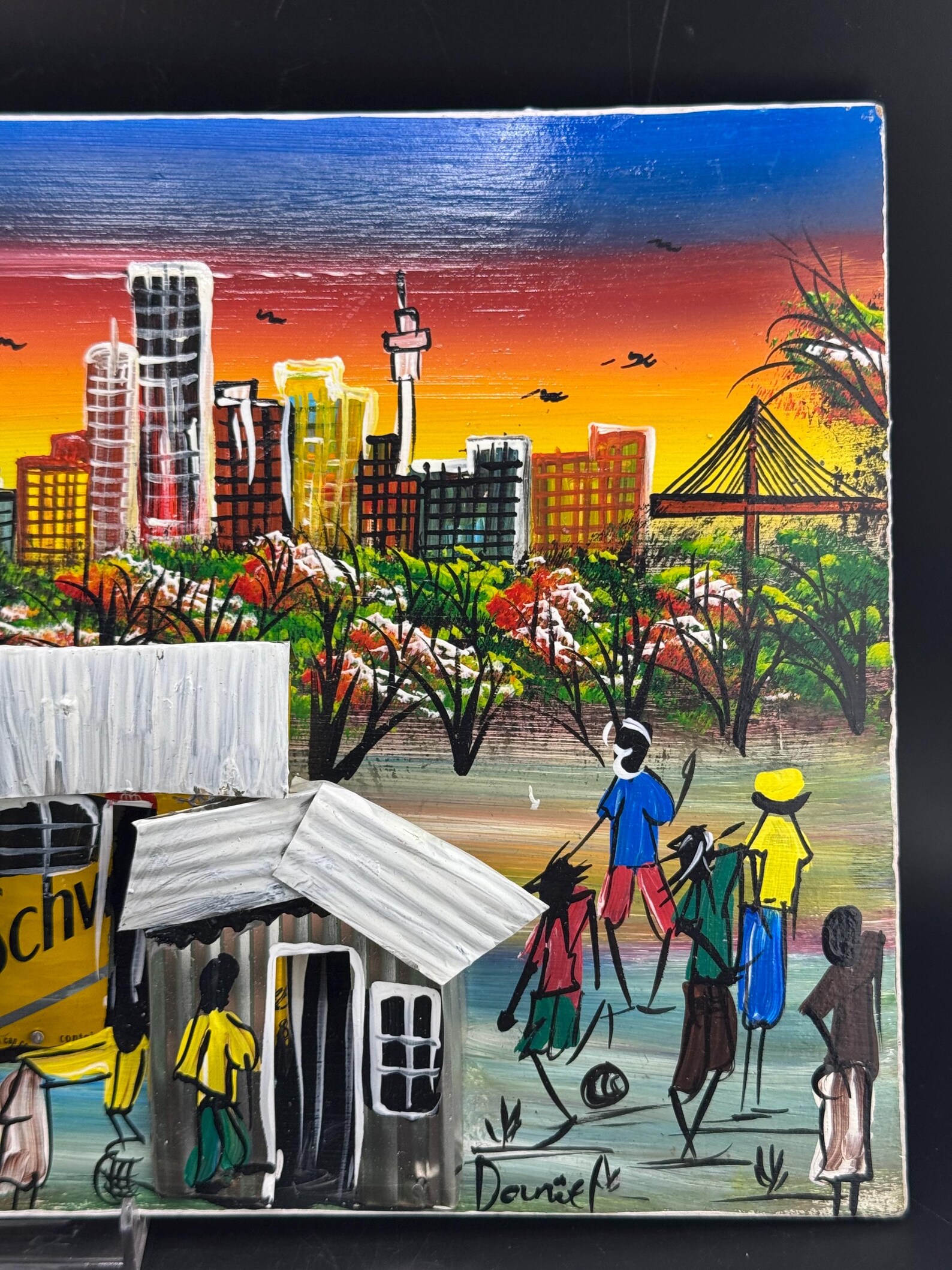 Vintage 3D South African Johannesburg Soweto Wall Decor Cityscape ...