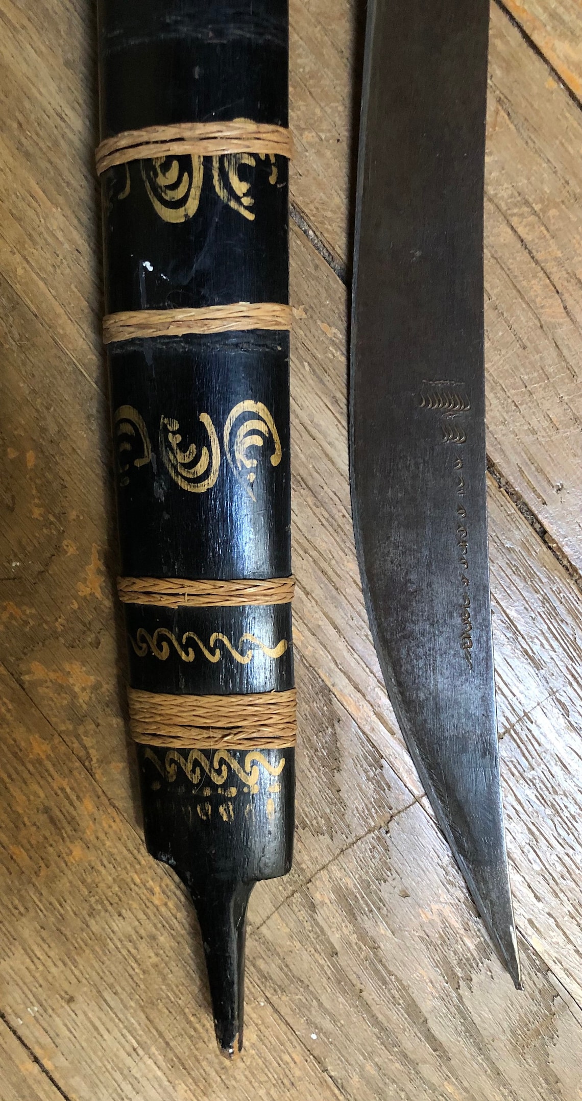 Antique Ornamental Sword in Original Wooden Sheath Asian - Etsy