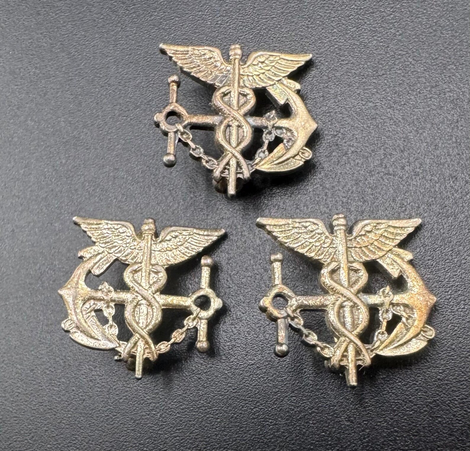 WWII US Military Pins 3 Navy Medical Corps Doctor Nurse Pin Health ...