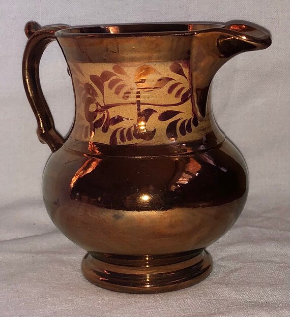 Beautiful Vintage Copper Lusterware Cream Pitcher Copper - Etsy