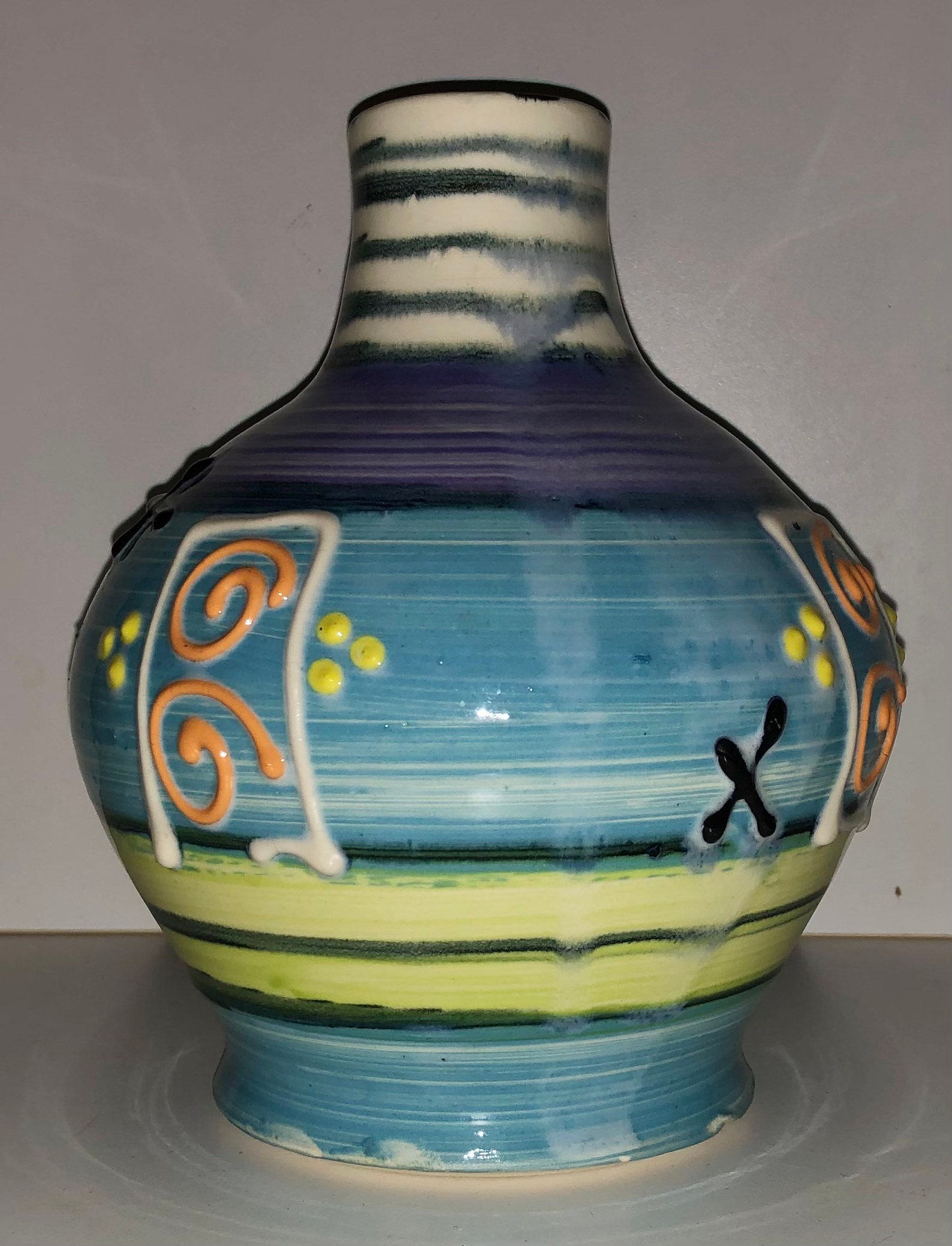 Polly the Potter Artist Signed Studio Vase Hand Thrown - Etsy