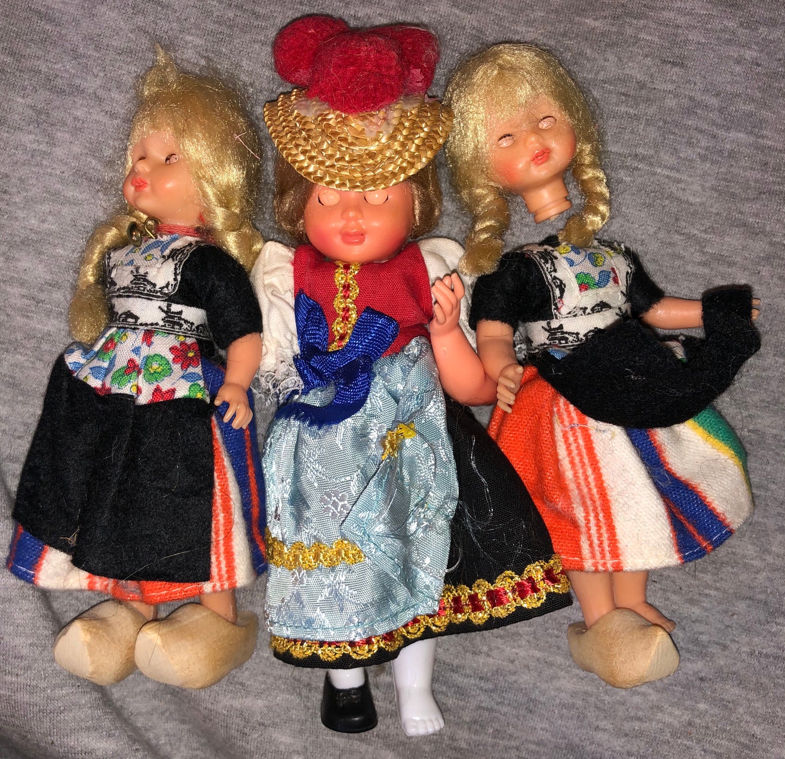 Antique Dutch Dolls for Restoration and Parts Petite Vintage | Etsy