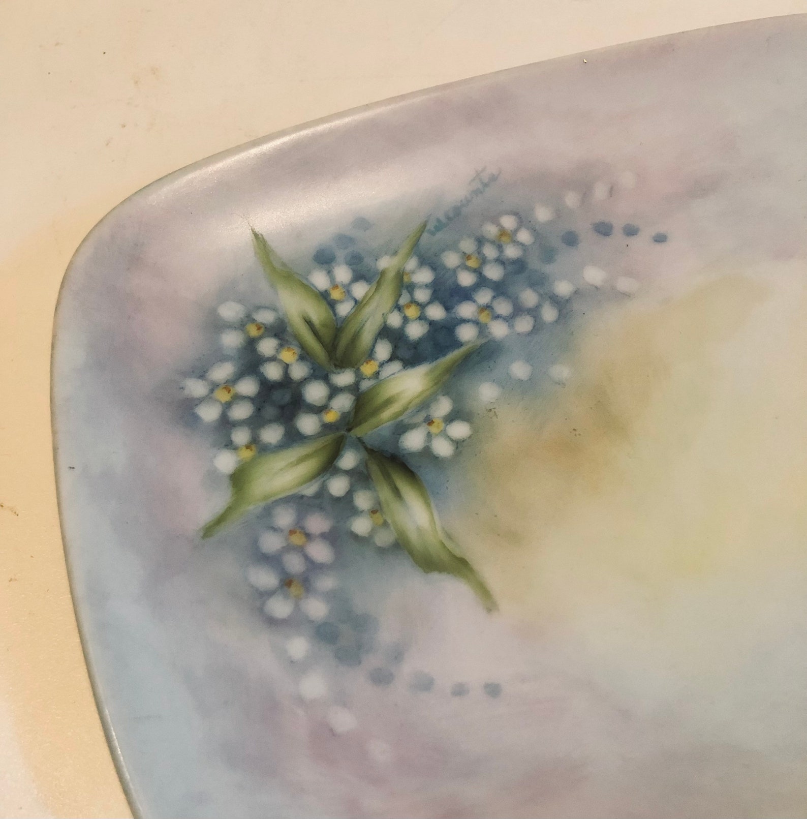 Antique Art Nouveau French Limoges GOA France Trinket Dish Hand Painted ...