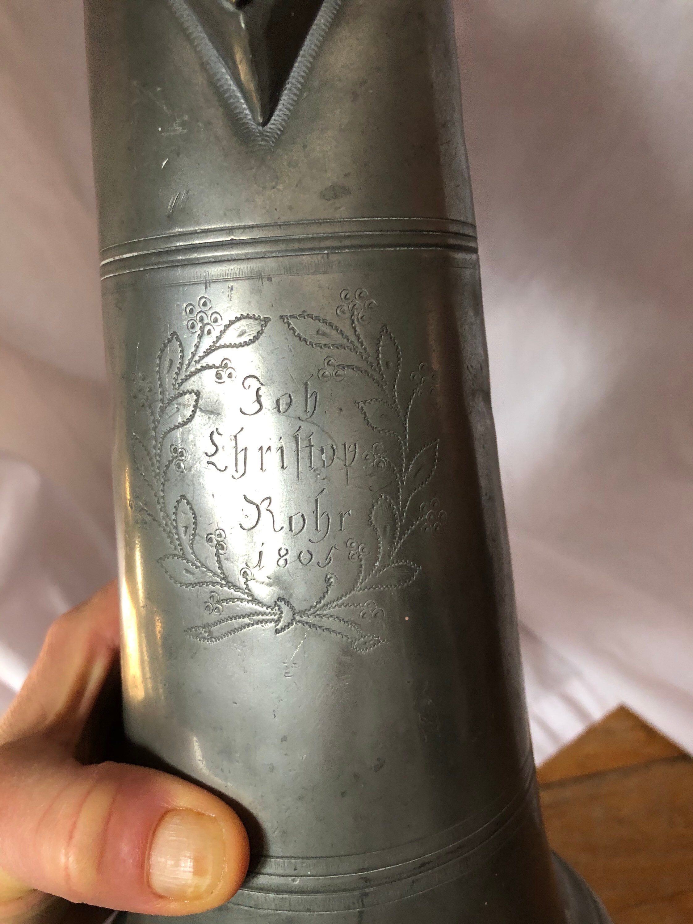 1805 Judaic Beer Stein Pre Victorian Pewter Tankard Hand | Etsy