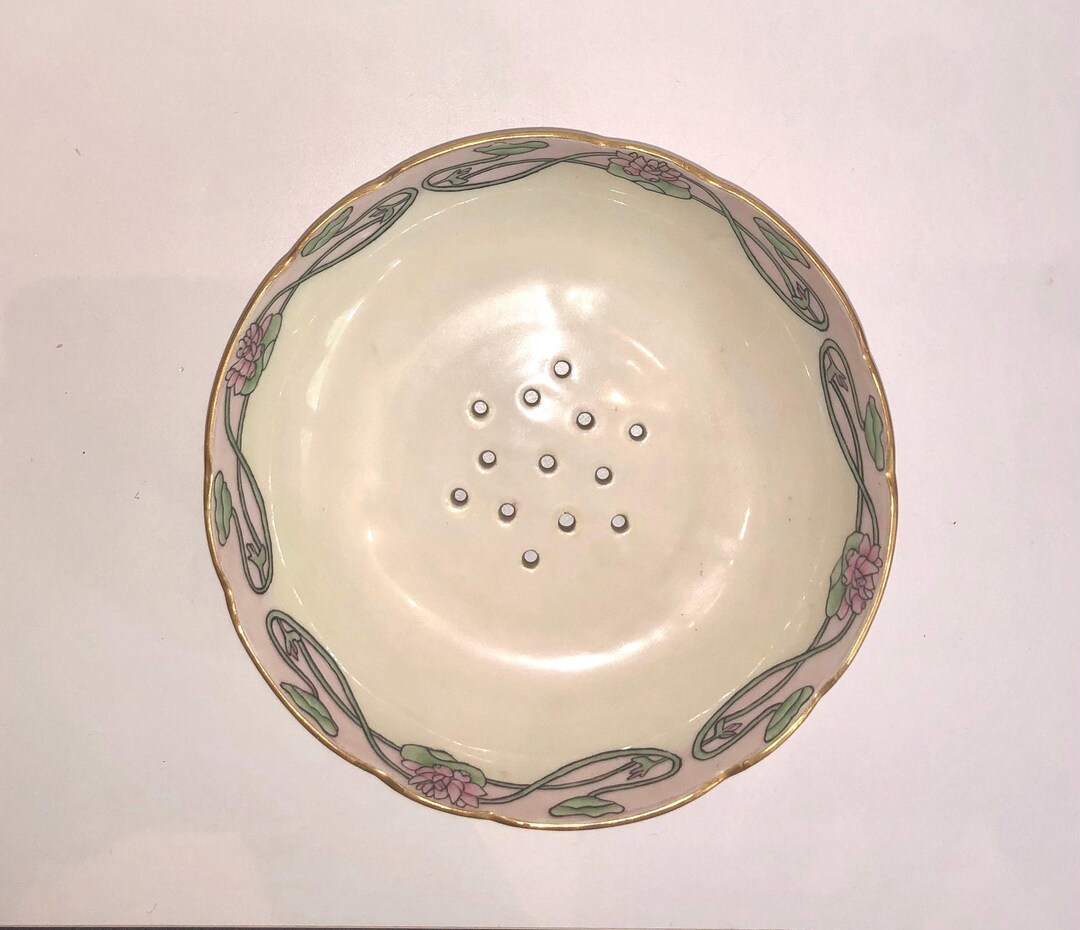 Antique Art Nouveau Pink Water Lilies Elite L Limoges France Berry ...