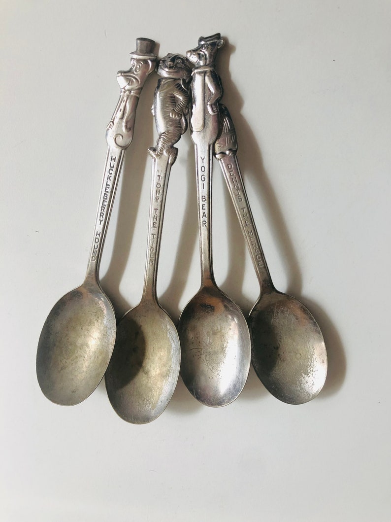 Set 4 1960s Spoons Kellogg Tony the Tiger Dennis the Menace - Etsy