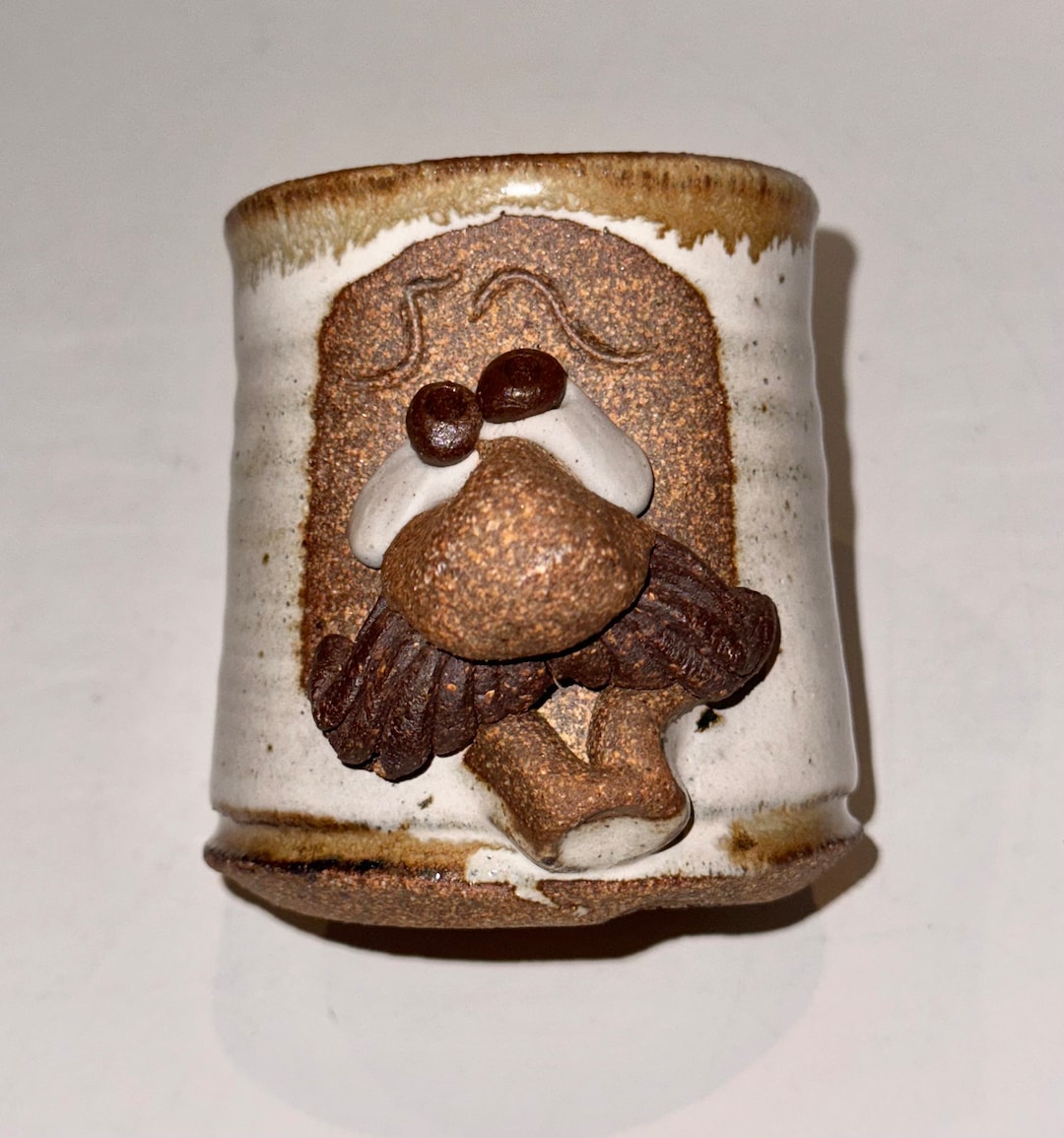 Vintage 3D Mahon Made Stoneware Face Mug Funny Cross Eyed Man W Big ...