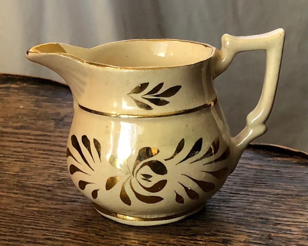 1830s Luster Ware Creamer Antique Cream Pitcher Pitcher Creampot ...