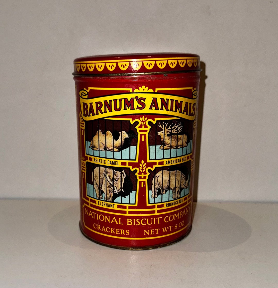 Vintage Barnum’s Animals Biscuit Tim Canister the National Biscuit ...