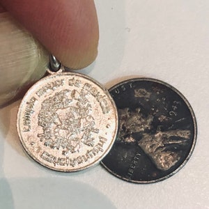 Vintage Silver Mexican Sundial Charm Mayan Temple Memento Tempelo Maya ...