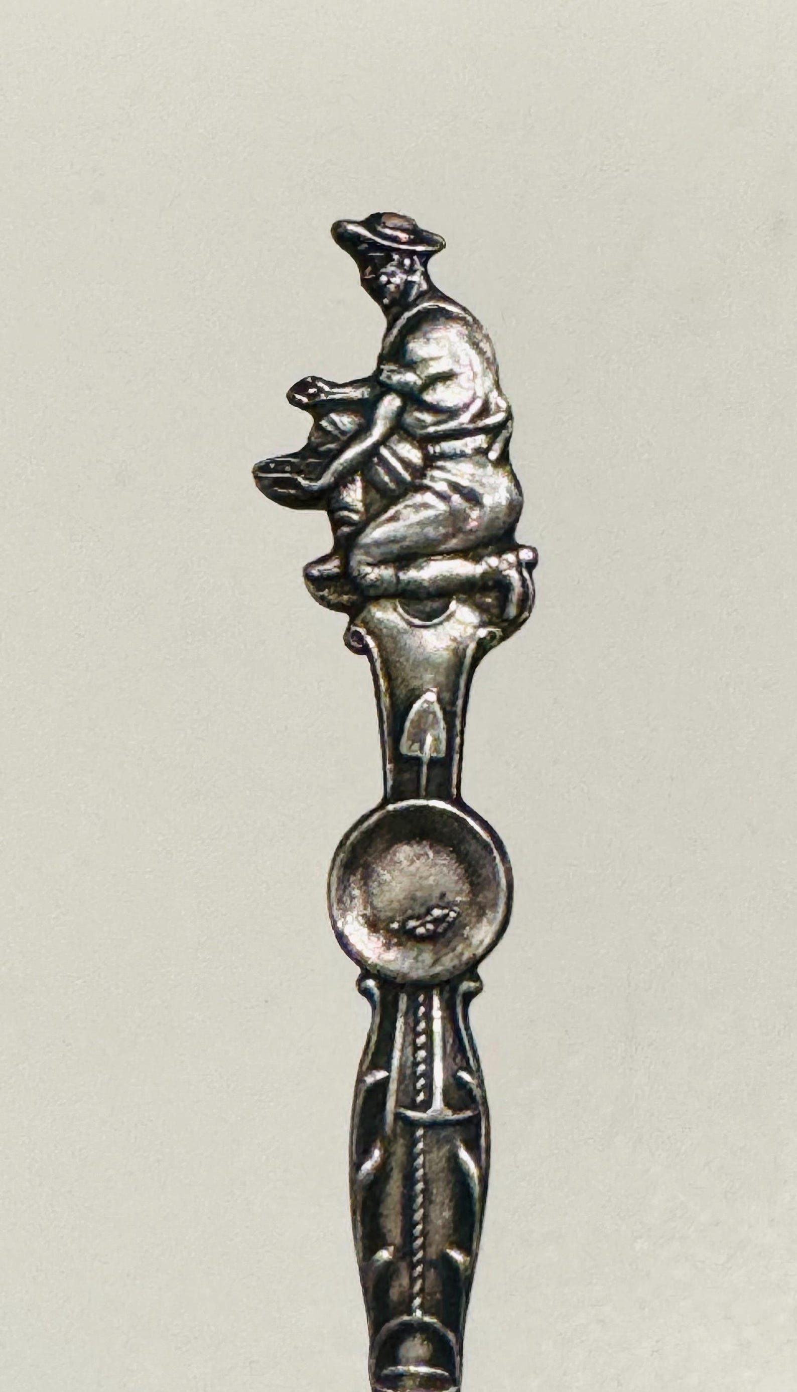 Miniature Vintage Sterling Silver Alaska Spoon Gold Miner Panning for ...