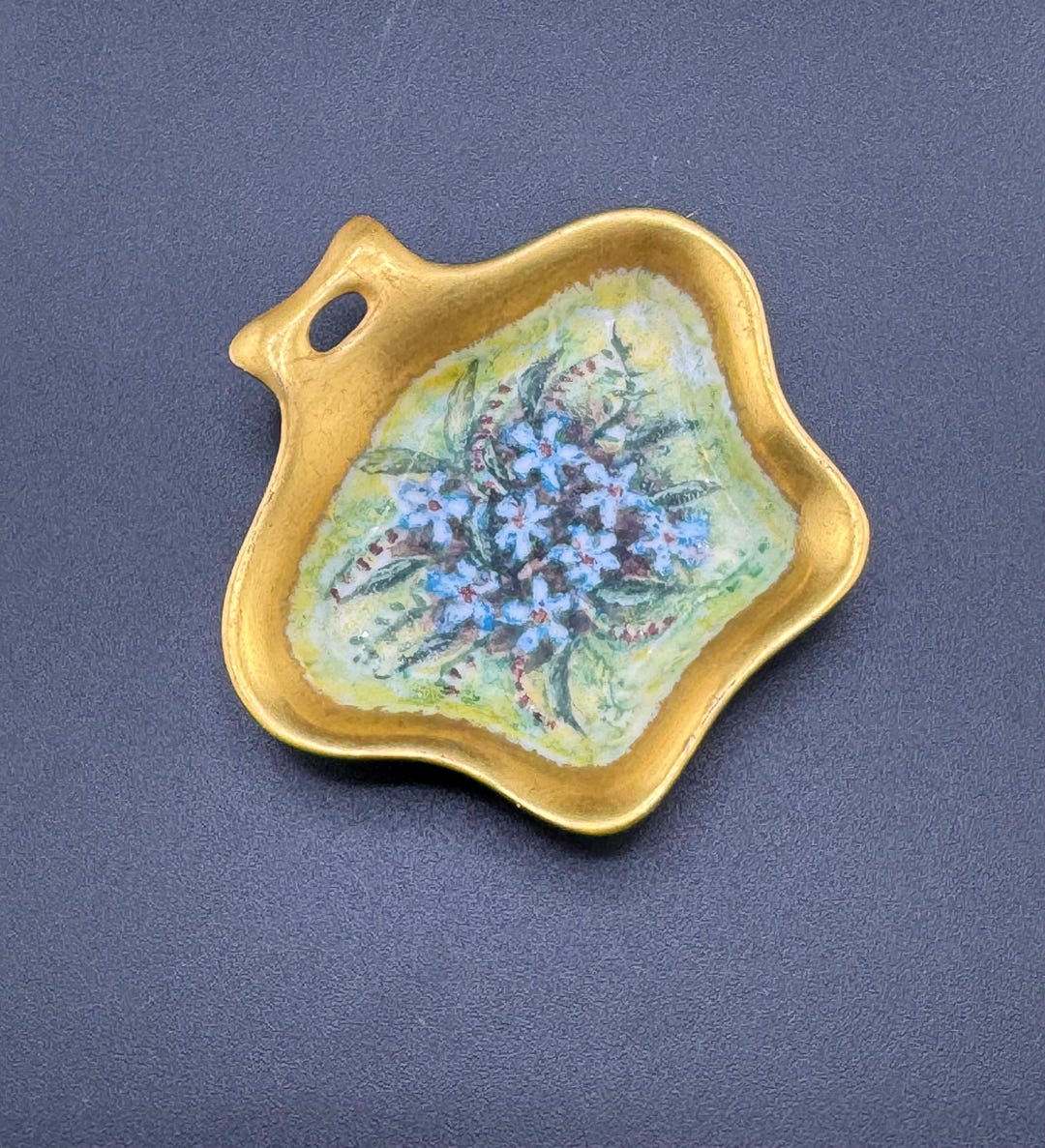 Elegant Vtg Scalloped Salt Dish Art Nouveau Hand Painted Bavarian Salt ...