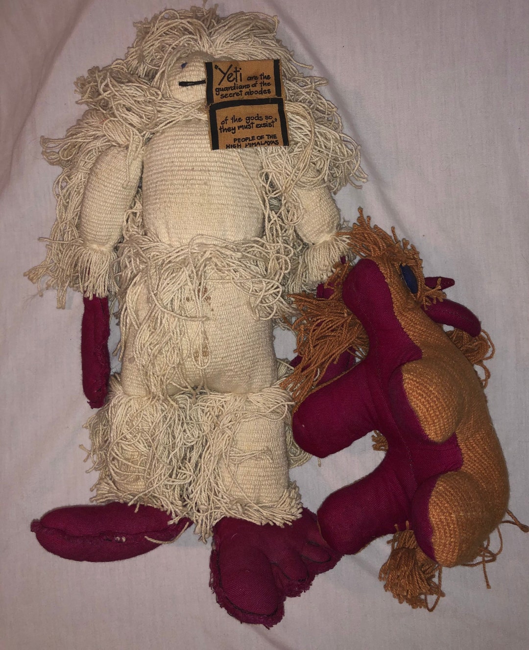 Handmade Nepalese Yeti Doll With Yak Nepal Souvenir Ca 1990s - Etsy