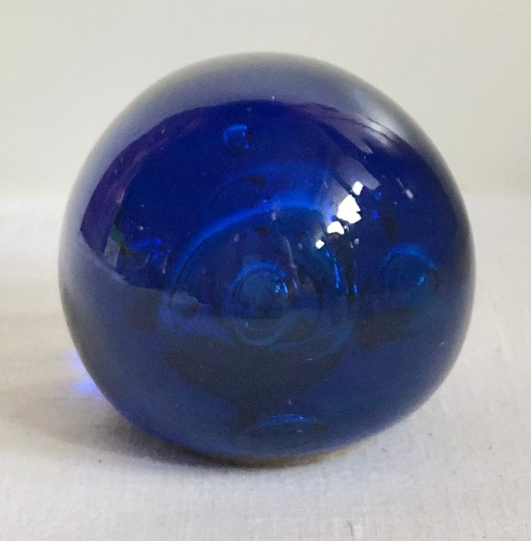 Vtg Rollin Karg Paperweight Hand Blown Glass Paperweight Controlled ...