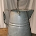 Vintage Grey Enamel Graniteware Kettle Cowboy Coffee Pot Metal & Wood ...