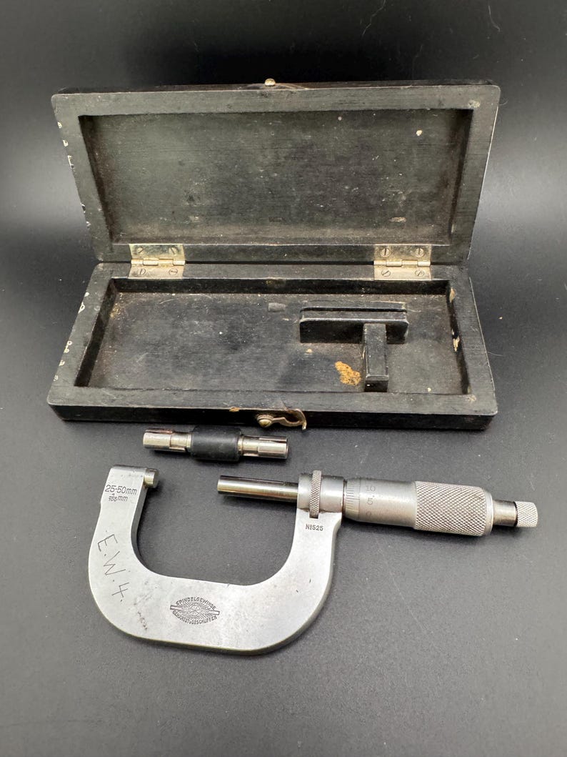 Antique Spindelgewinde Gemartet Geschliffen German Outside Micrometer ...