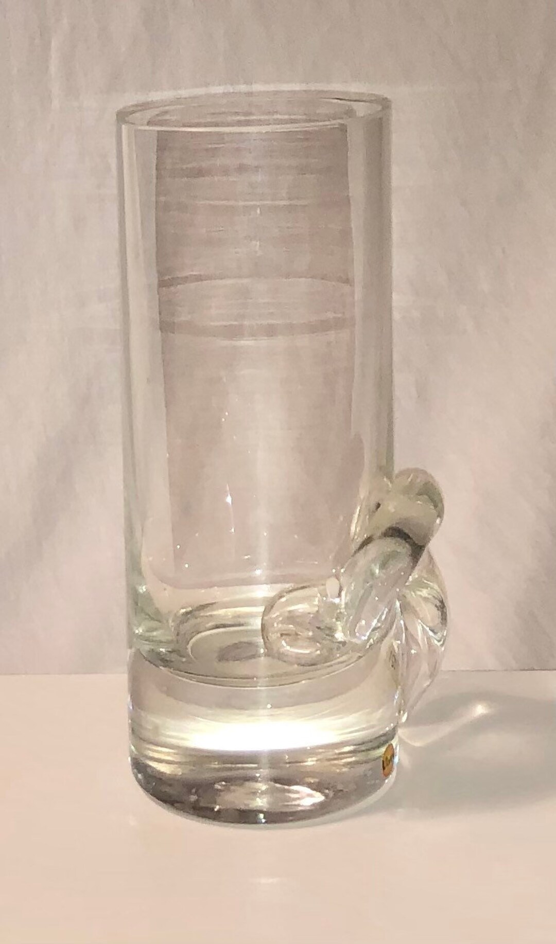 MCM Glass Flower Vase Modernist Ulven Art Glass Vase Swedish Modern ...