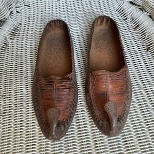 Vintage Traditional Serbian Leather Opanke Peasant Shoes Sputheastern ...