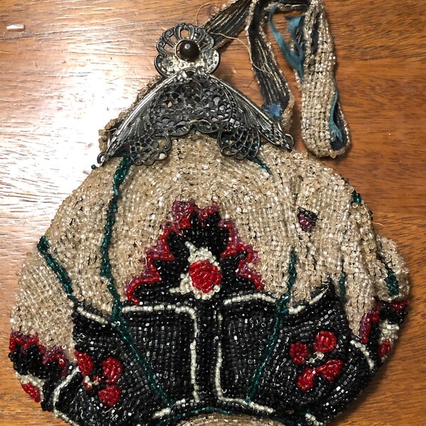 Antique Beaded Purse - Etsy