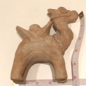 Vintage Handmade Terracotta Clay Camel Statue Egyptian or Moroccan ...