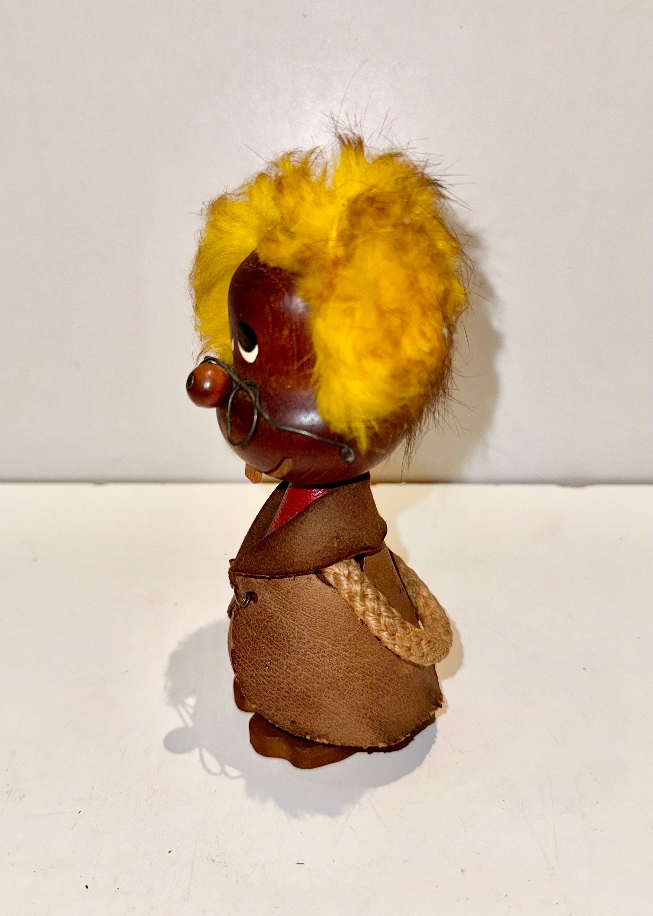 Vintage Danish Troll Doll Figurine Man Buck Tooth Danish Modern Teak ...