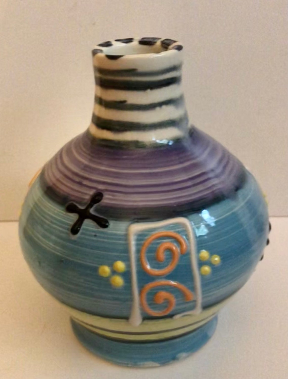 Polly the Potter Artist Signed Studio Vase Hand Thrown - Etsy