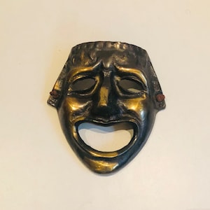 Classic Vintage Theater Mask Wall Hanging Greek Drama Mask Comedy ...