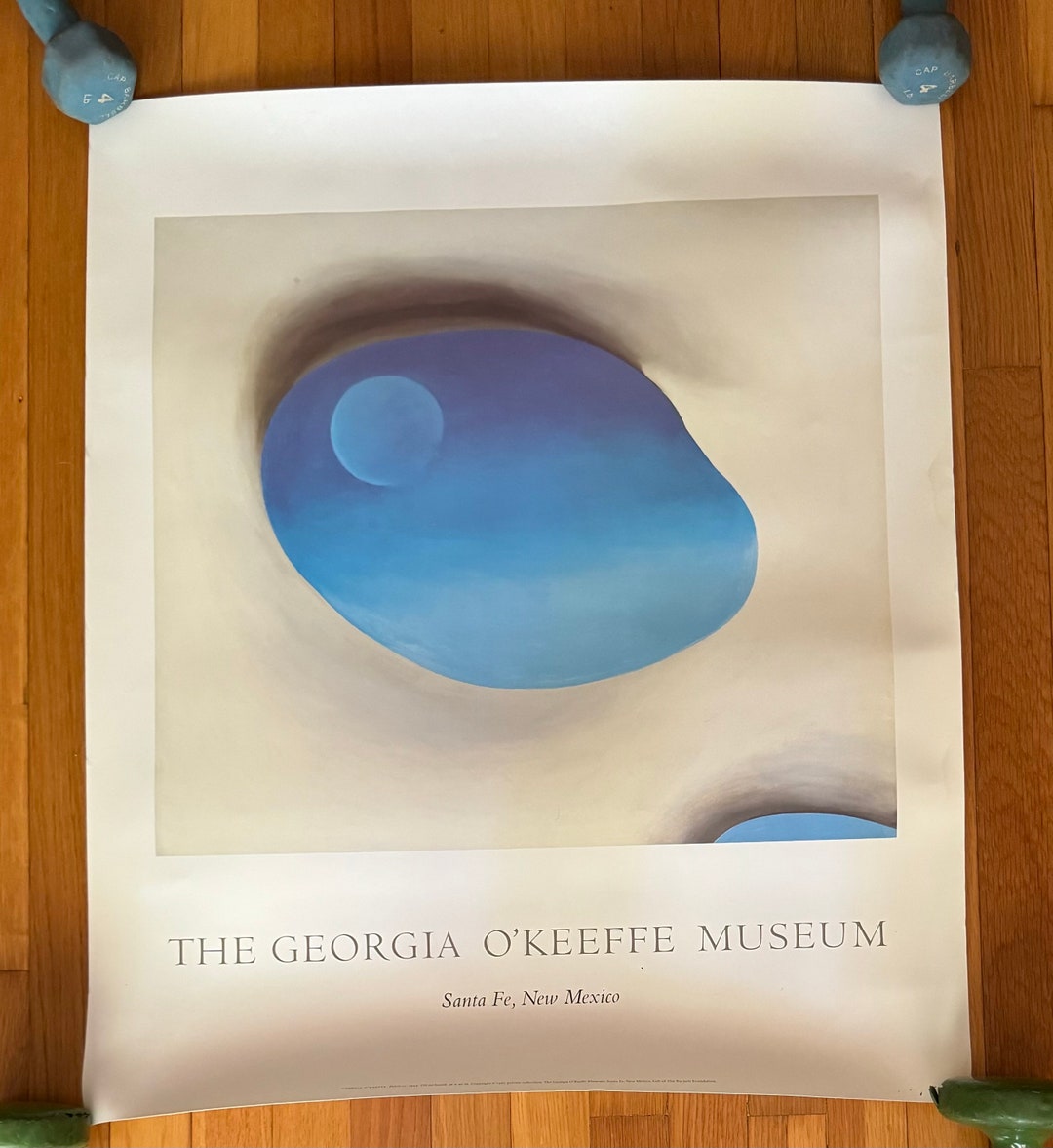 1987 the Georgia O'keeffe Museum Poster Print Pelvis IV Abstract Santa ...