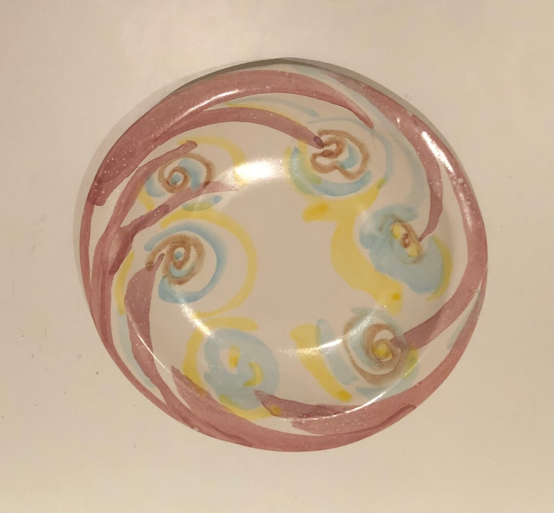 Vintage Hand Thrown Studio Pottery Plate Hasslock Ruiz Artist Signed ...