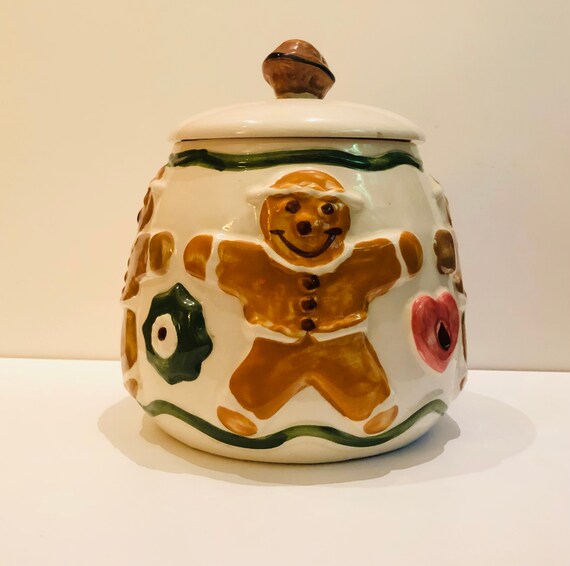 1957 Los Angeles Potteries Cookie Jar Happy Gingerbread Man - Etsy
