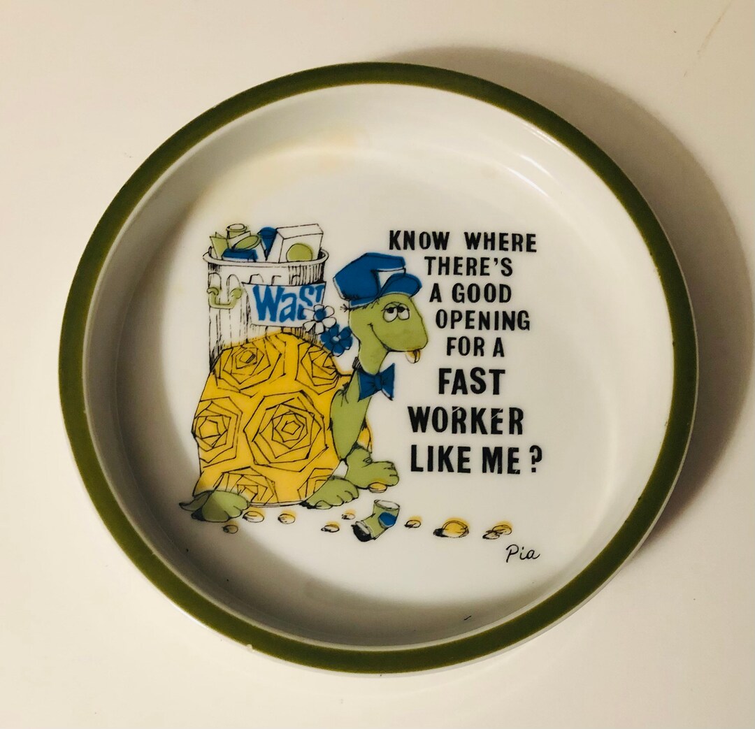 Funny Goofy Cartoon Turtle Vintage Royal Crown Arnart 5th Ave Office ...