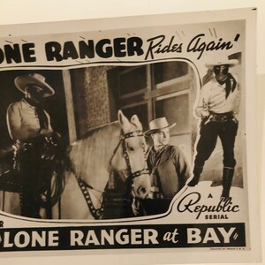 1950s the Lone Ranger Rides Again B&W Photo Chapter 7 Lone Ranger at ...