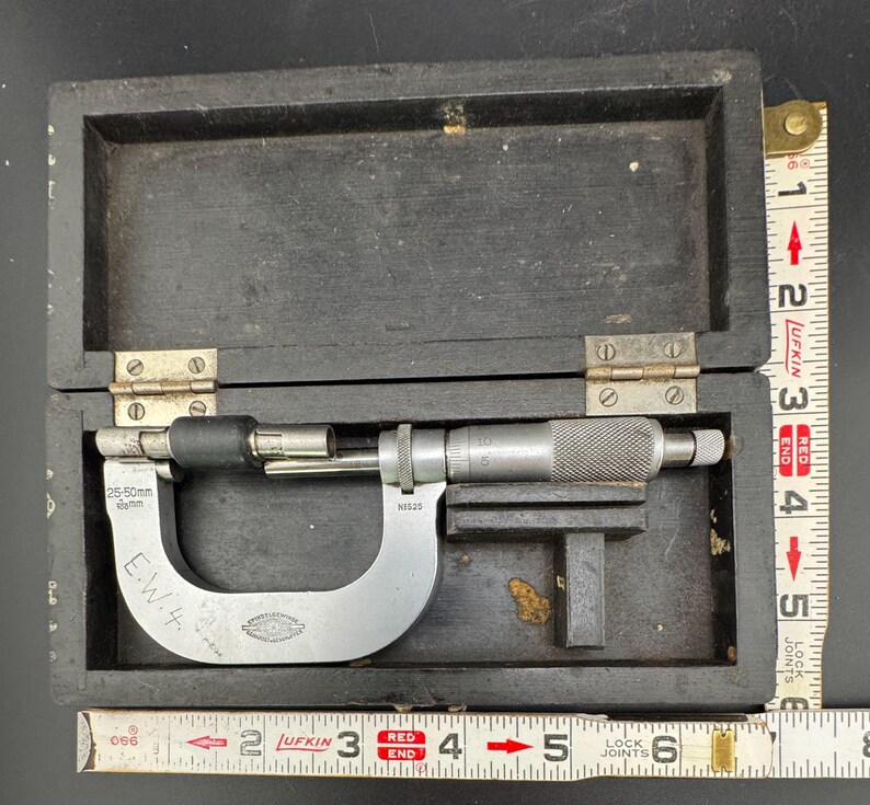 Antique Spindelgewinde Gemartet Geschliffen German Outside Micrometer ...