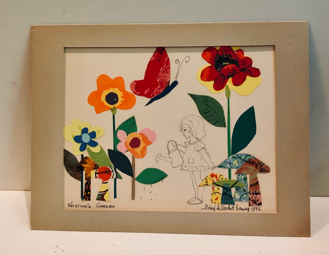 1972 Bene De Bouchet Conway Original Surreal Art Collage Vintage Texas ...