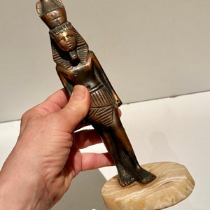 Vintage King Ramses Statue Copper Egyptian Pharoah Figure Pharaonic ...