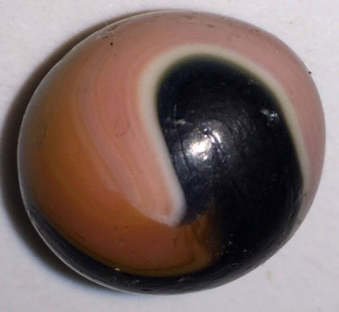 Egg Shaped Vintage Akro Agate Marble Dug in West Va in 1980s | Etsy