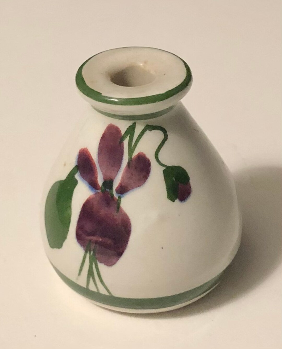 Vintage Torquay Pottery Hovendens Devon Violets Scent Bottle Miniature ...