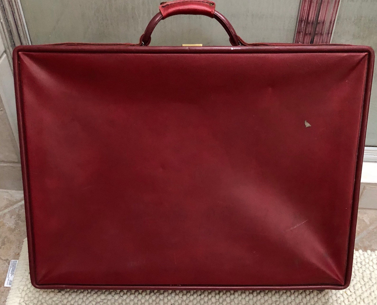 Vintage Red HARTMANN LUGGAGE Suitcase w Belting 24 1973 | Etsy