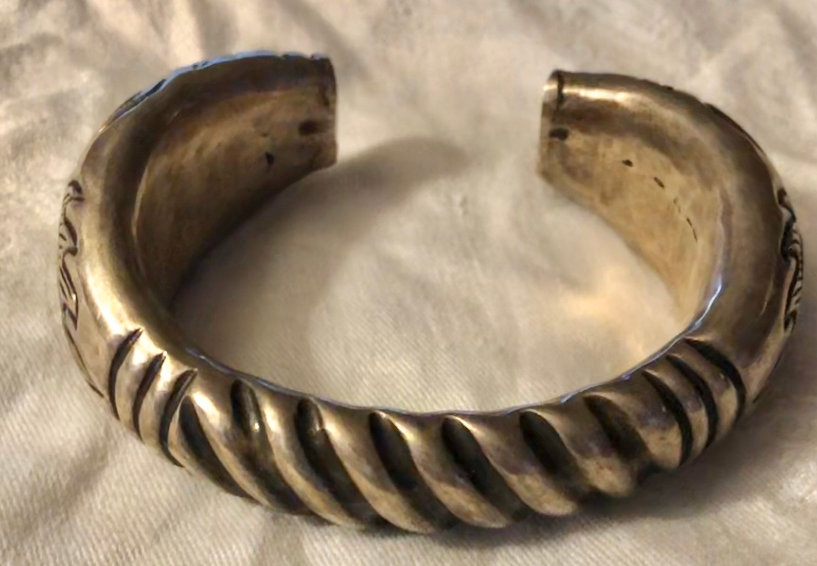 Antique Chinese Silver Bracelet W Lions and Hand Tooled Qing Dynasty ...