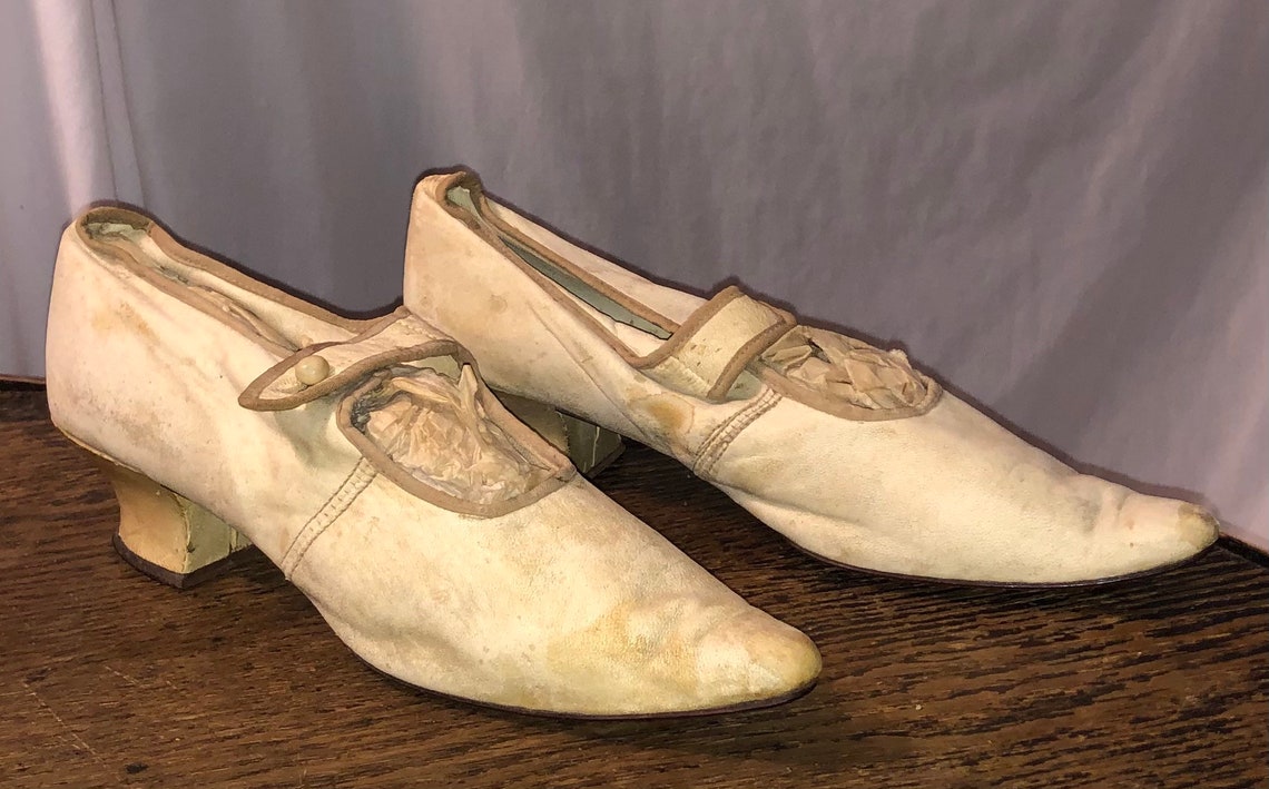 1870s Antique Ladies Shoes Tiny Leather Womans Heels | Etsy