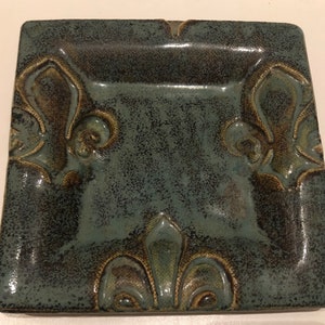 Vintage Shadyside Pottery Trinket Dish Fleur De Lis Trinket Dish ...