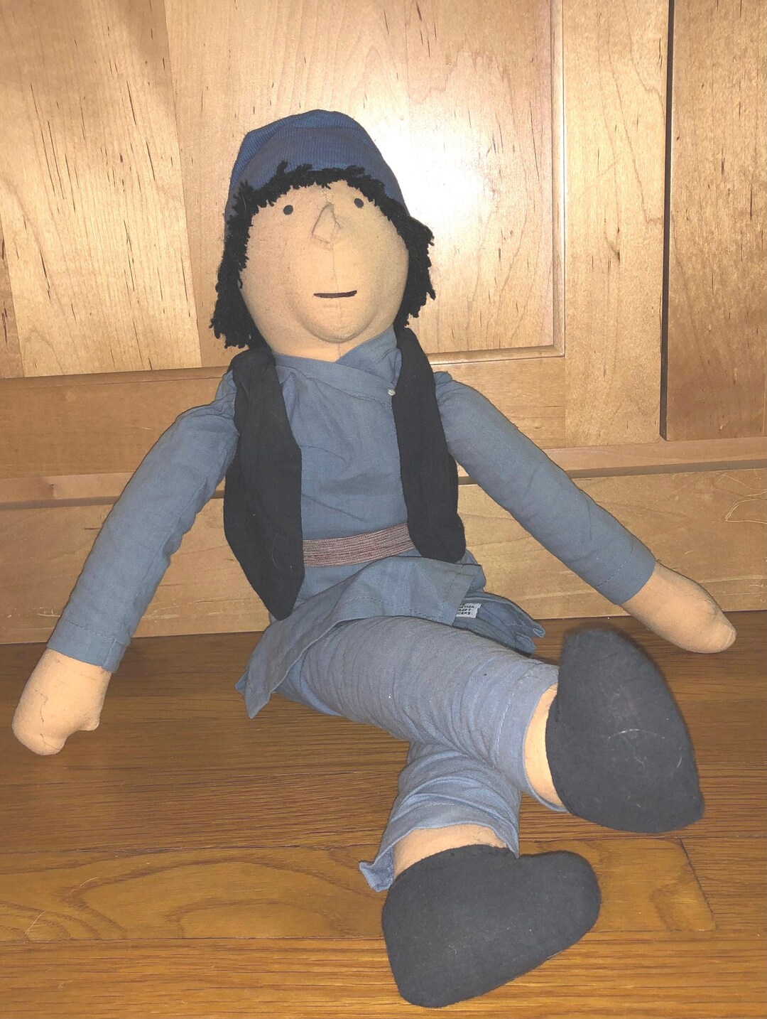 Handmade Nepalese Doll, Nepal Souvenir 22" Boy Doll in Vest Folk Art ...