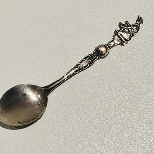 Miniature Vintage Sterling Silver Alaska Spoon Gold Miner Panning for ...